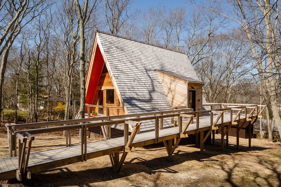 A-Frame House In The Hamptons Revamped By Edgar Papazian - ArchitectureLab
