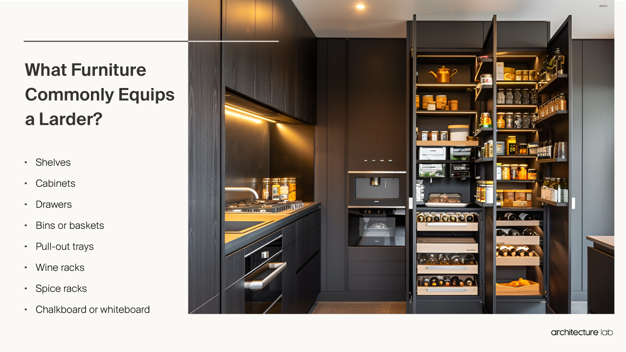Larder: Size, Functionality, Uses, Furniture And Renovation