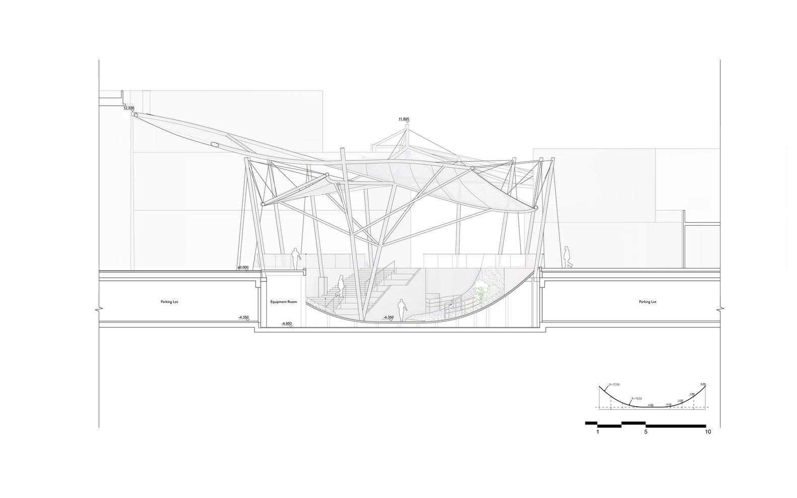 The Floating Courtyard - Underground Entrance Plaza Renovation / Deep ...