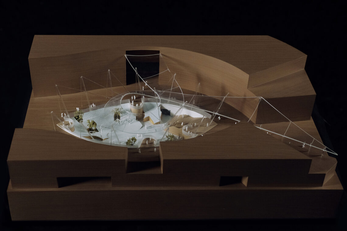 The Floating Courtyard - Underground Entrance Plaza Renovation / Deep ...