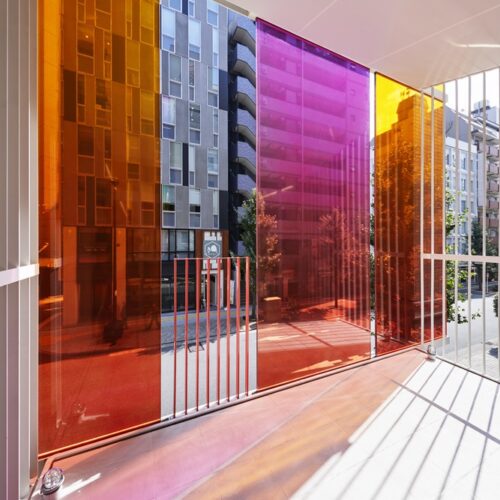 Vertical Rainbow Office Building / SAKO Architects
