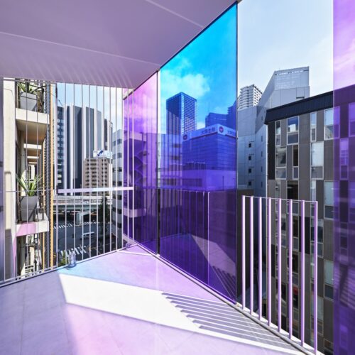 Vertical Rainbow Office Building / SAKO Architects