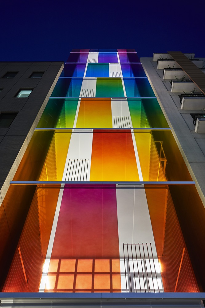 Vertical Rainbow Office Building / SAKO Architects