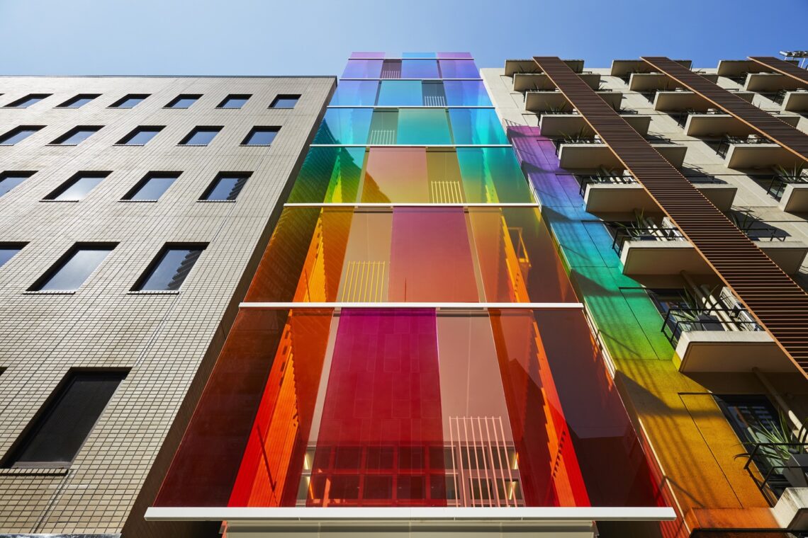 Vertical Rainbow Office Building / SAKO Architects