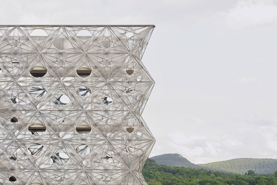 Wrapped In A Robotically Woven Facade, Texoversum University Building ...