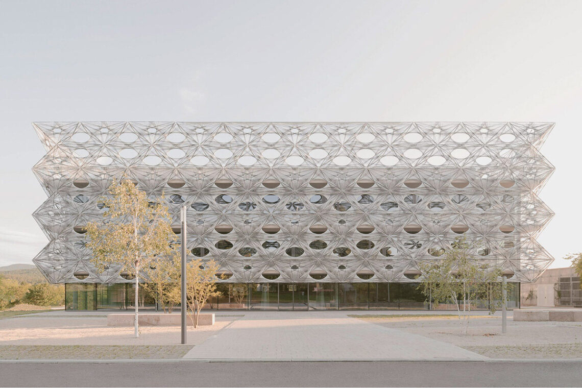 Wrapped In A Robotically Woven Facade, Texoversum University Building ...