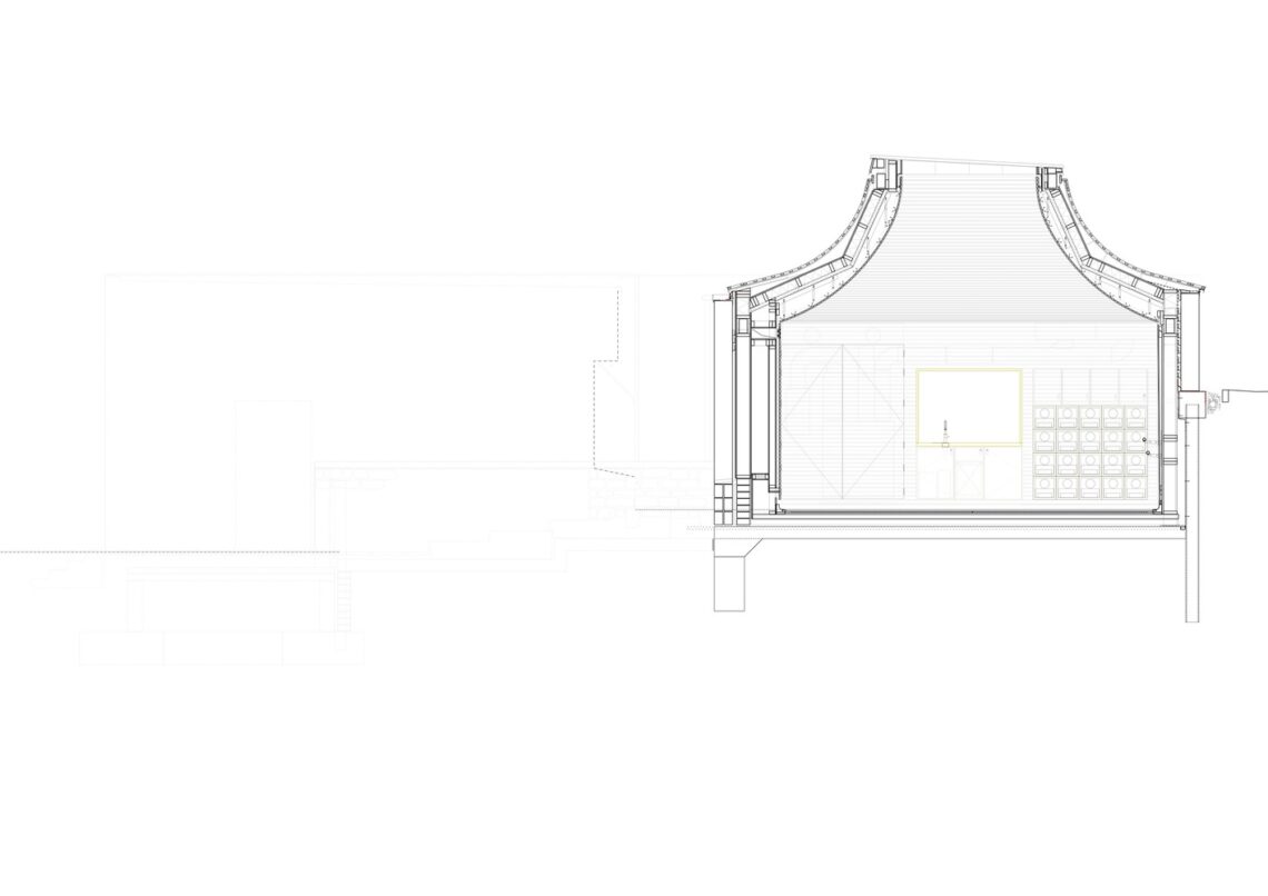 Rammed Earth Yoga Studio / Invisible Studio