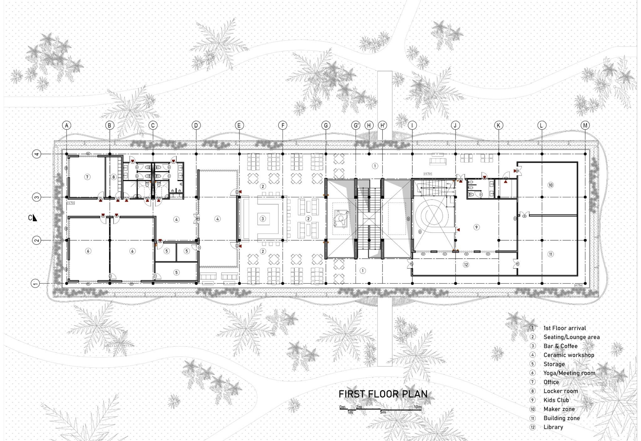 Coconut Club & Park In Phnom Penh / T3 Architects
