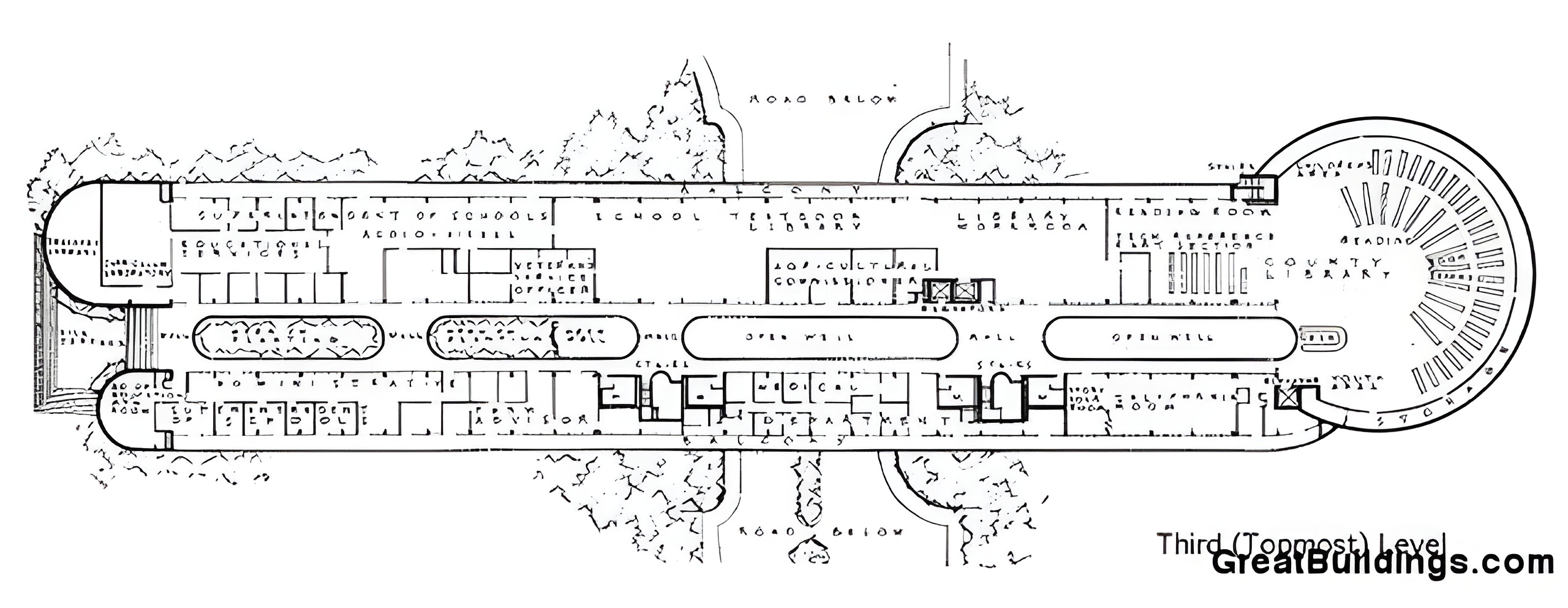 Marin Civic Center / Frank Lloyd Wright | Classics On Architecture Lab