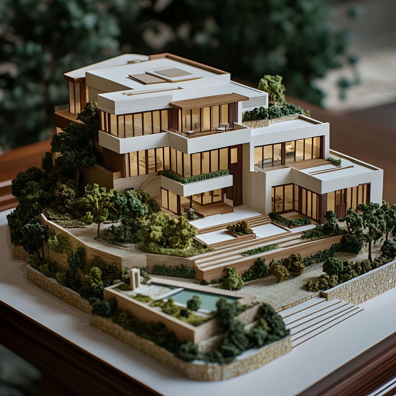 Presentation Model In House House Layout Design Proposal Powerpoint