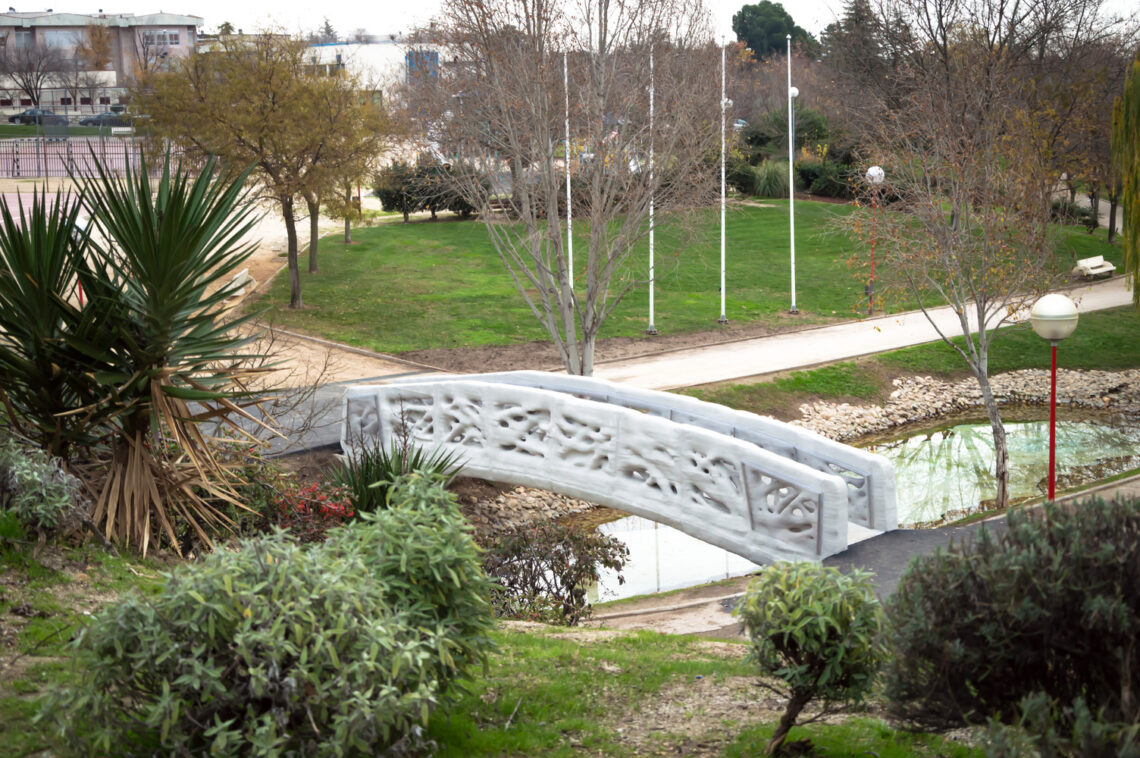 IAAC Constructs Spain’s First 3D-Printed Bridge Using Parametric Design