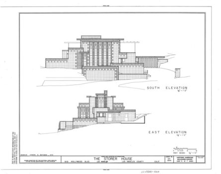 Storer House / Frank Lloyd Wright | Classics On Architecture Lab