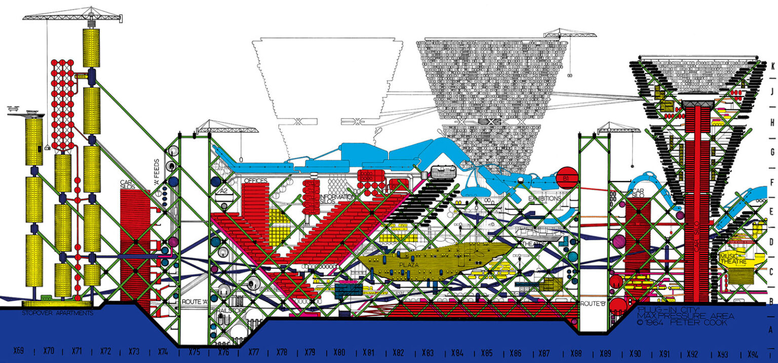 The Plug-In City / Peter Cook, Archigram | Classics On Architecture Lab